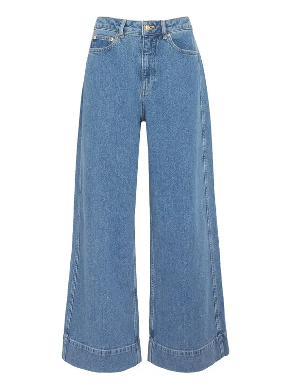 Cinq À Sept Betsy Wide-leg Jeans - Blue