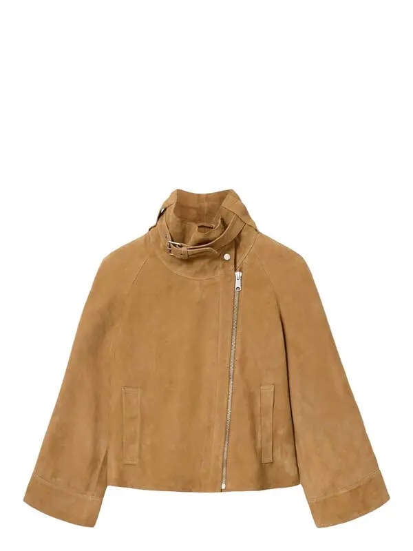ALLSAINTS Suede Rhone Jacket - Brown