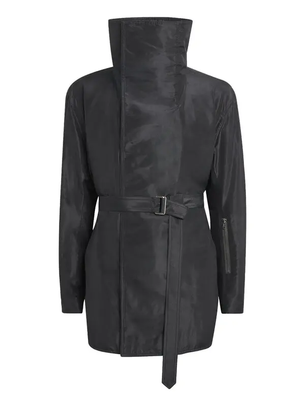 Rick Owens Silk Taffeta Dracucaban Jacket - Black