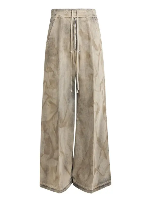 Rick Owens Denim Bela Wide-leg Trousers - Brown