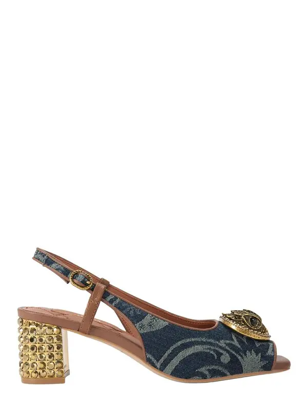 Kurt Geiger Chelsea Embellished Slingback Sandals - Blue