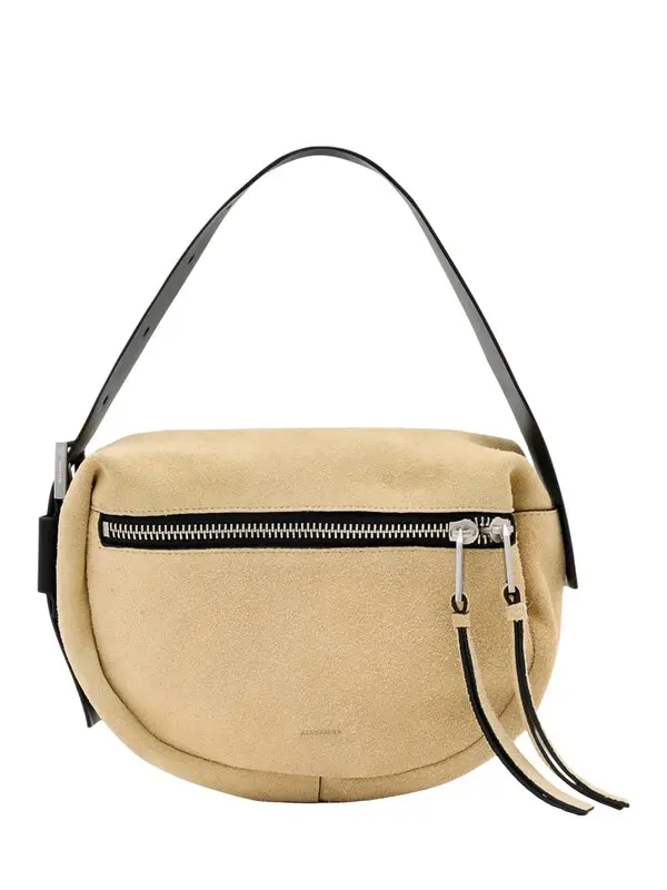 ALLSAINTS Mini Noemie Suede Shoulder Bag - White