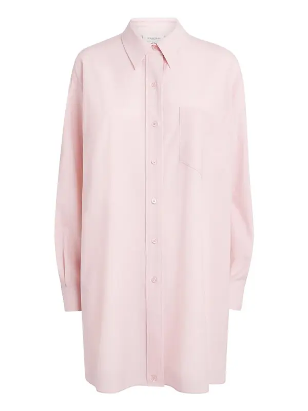 Lafayette 148 New York Wool-blend Convertible Shirt - Pink