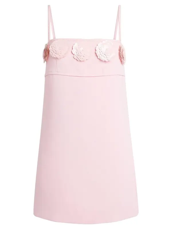 SELF-PORTRAIT Crepe Mini Dress - Pink