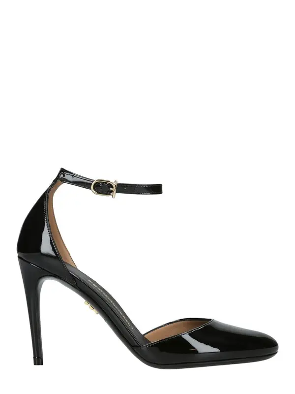 FERRAGAMO Patent Leather Maily Pumps 95 - Black