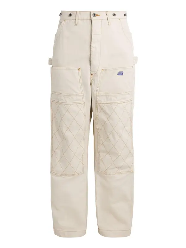 Kapital Canvas Lumber Straight Trousers - Beige