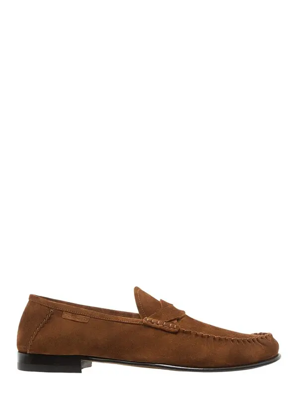 TOM FORD Suede Loafers - Brown