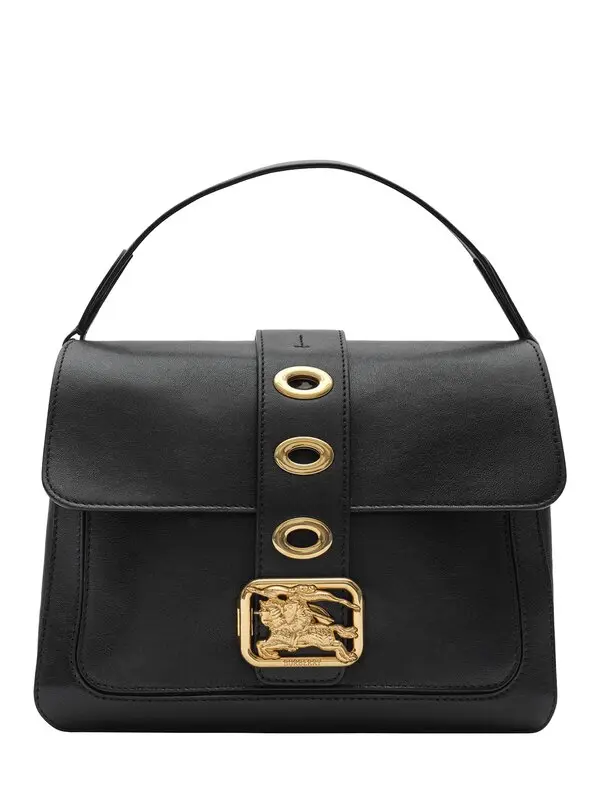 Burberry Leather Rider Handheld Bag - Black