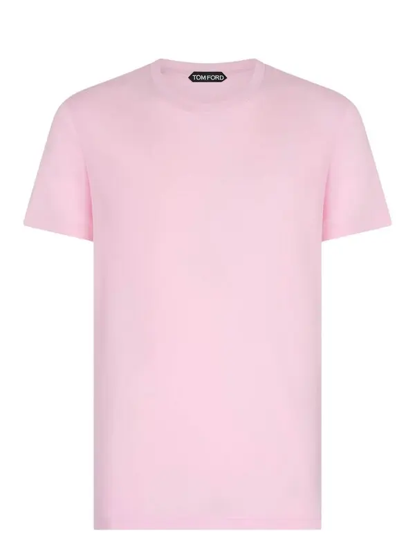 TOM FORD Cotton-silk T-shirt - Pink
