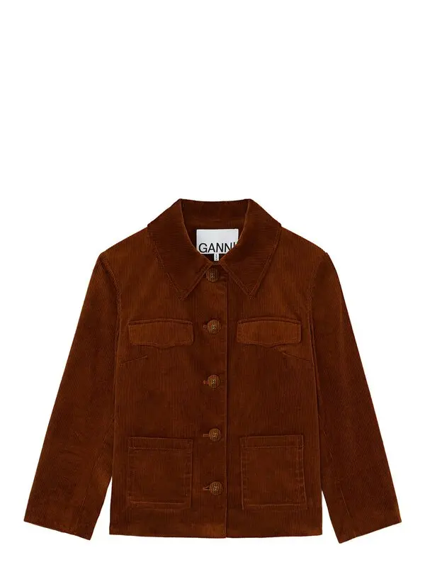 GANNI Blazer - Brown