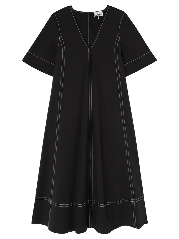 GANNI A-line Dress - Black