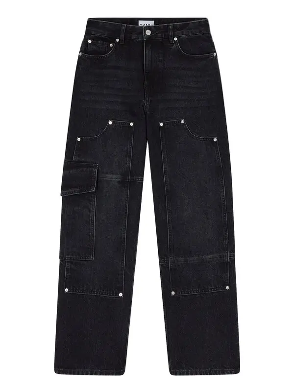 GANNI Audri Jeans - Black