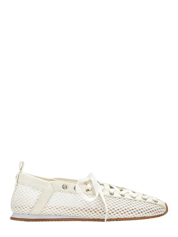 GANNI Mesh Ballerina Flats - White