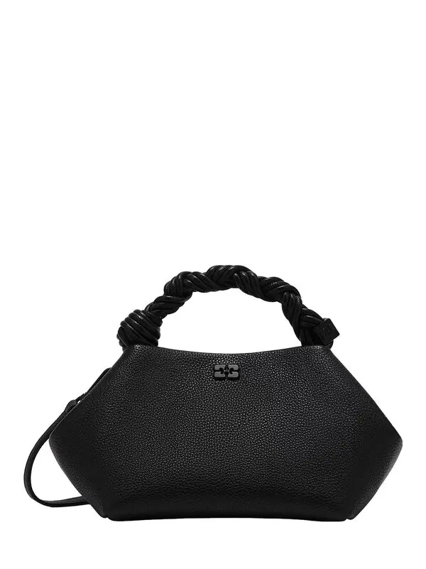 GANNI Grained Small Bou Bag - Black