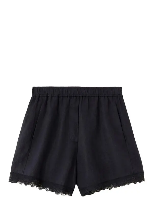 GANNI Relaxed Fit Shorts - Black