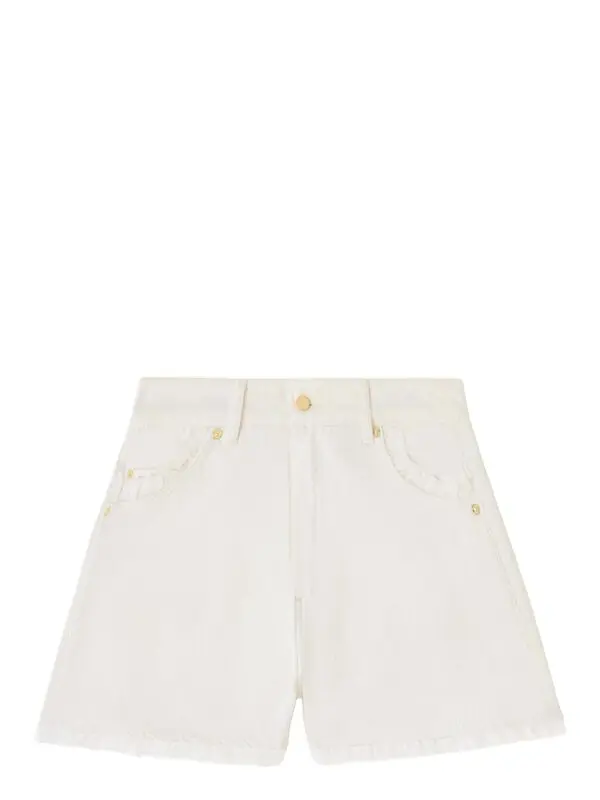 GANNI Relaxed Fit Shorts - White
