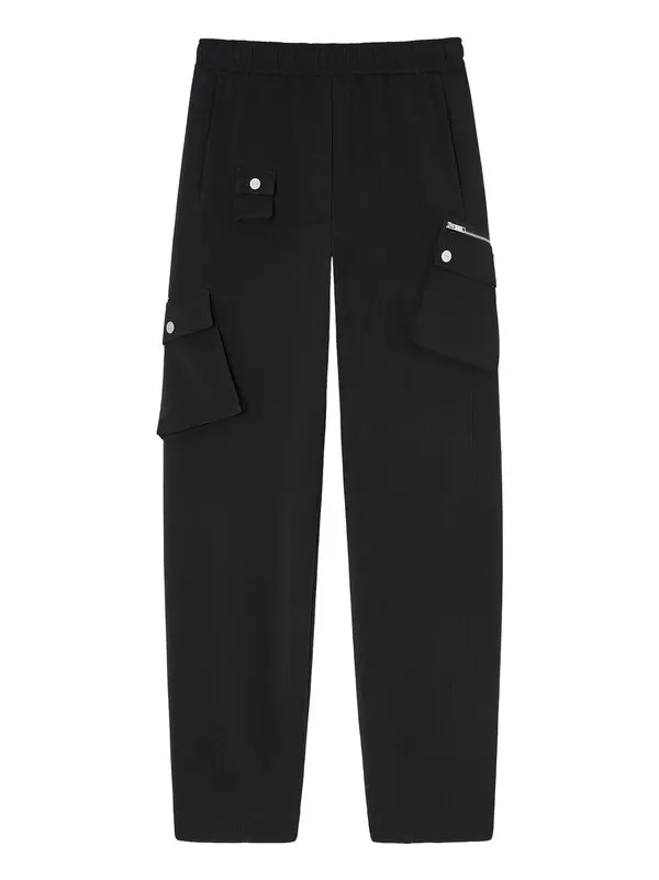 GANNI Twill Suiting Pants - Black