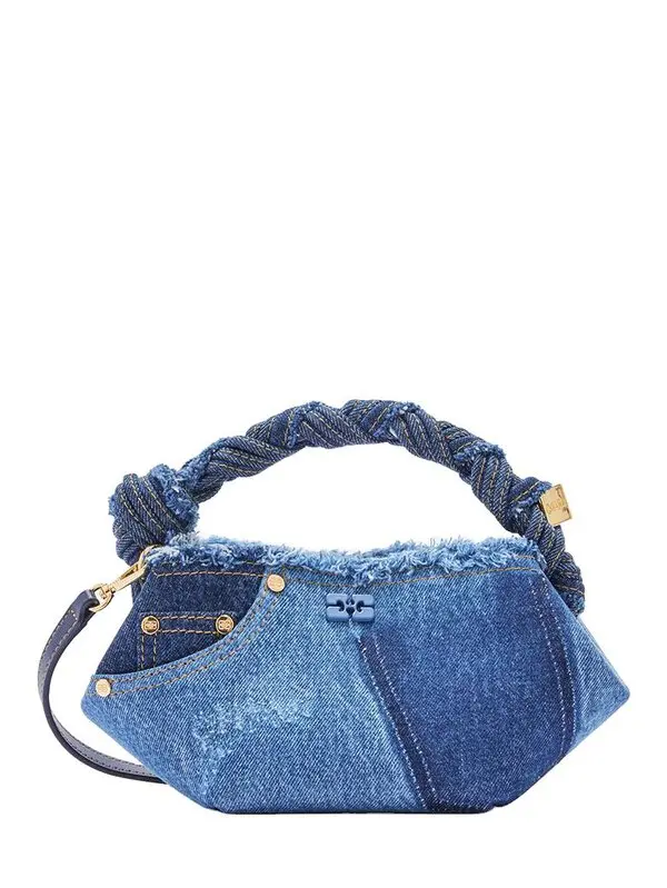 GANNI Mini Bou Bag With Twisted Handle - Blue