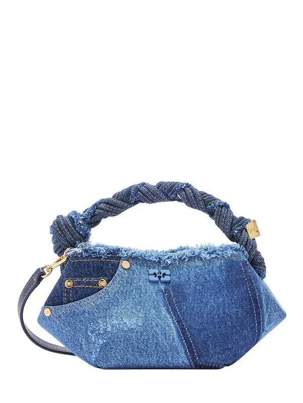 GANNI Mini Bou Bag With Twisted Handle - Blue
