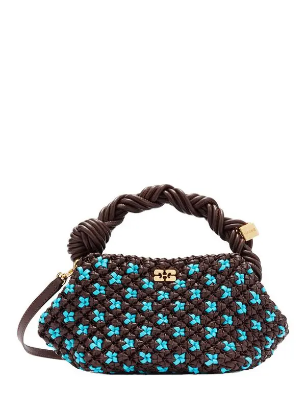 GANNI Mini Bou Bag With Twisted Handle - Brown