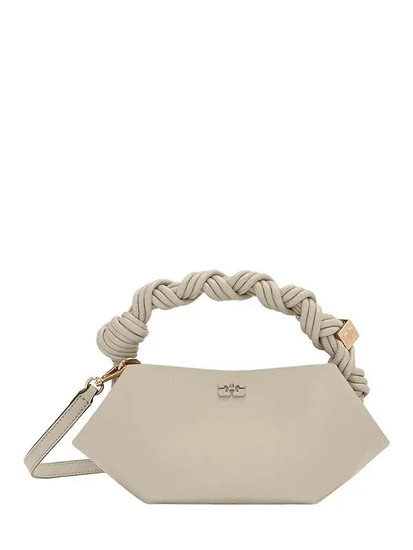 GANNI Mini Bou Bag With Twisted Handle - Grey