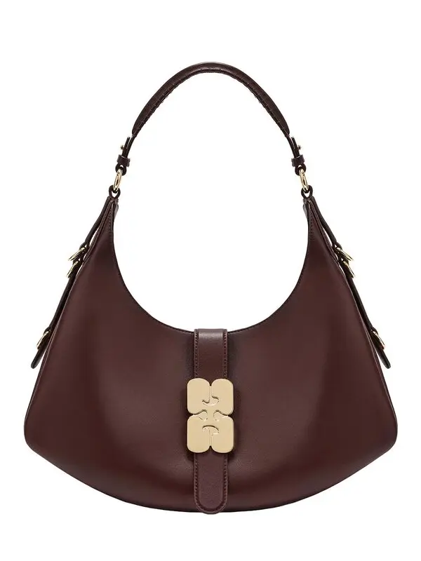 GANNI Small Kat Bag - Brown