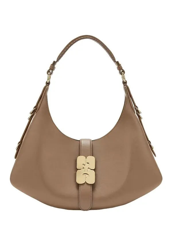 GANNI Small Kat Shoulder Bag - Coca Mocha
