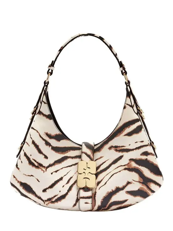 GANNI Small Kat Shoulder Bag - White