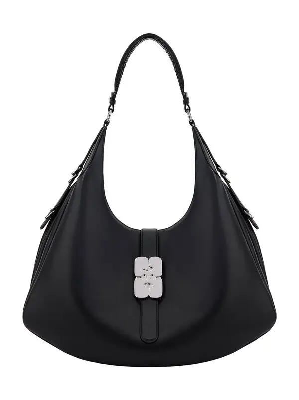 GANNI Large Kat Bag - Black