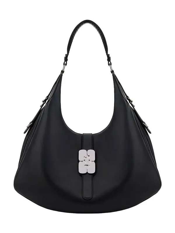GANNI Large Kat Bag - Black