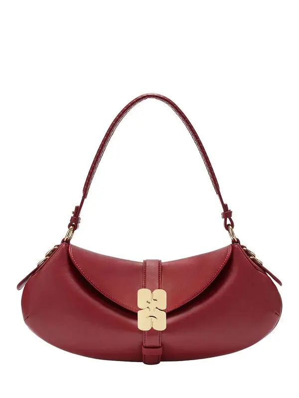 GANNI B-kat Bag - Dark Red