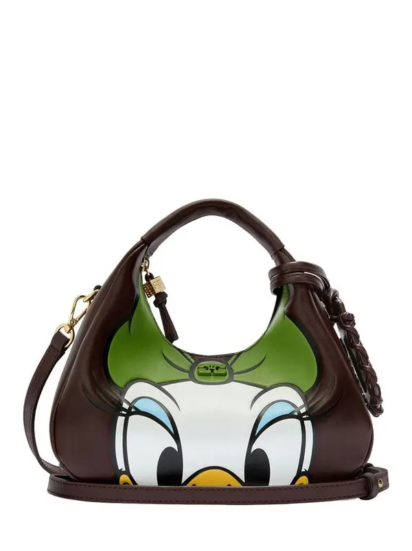 GANNI X Disney Daisy Duck Mini Hobo Bag - Brown