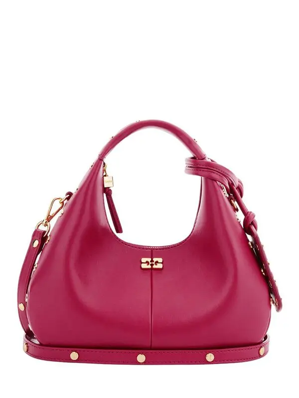 GANNI Mini Hobo Bag - Persian Red