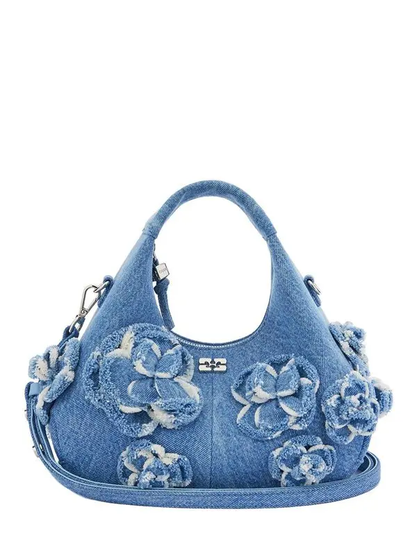 GANNI Mini Hobo Bag - Blue