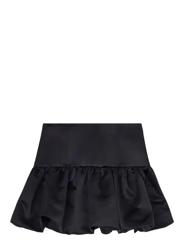 GANNI Asymmetrical Hem Skirt - Black