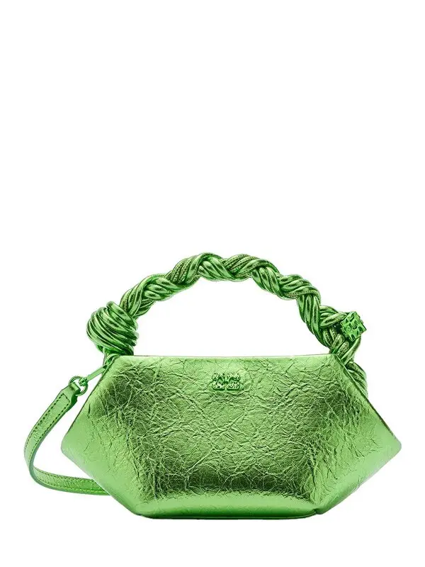 GANNI Metallic Mini Bou Bag - Green