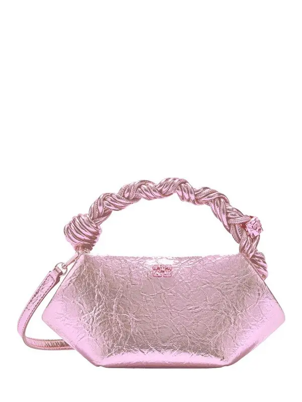 GANNI Metallic Mini Bou Bag - Pink