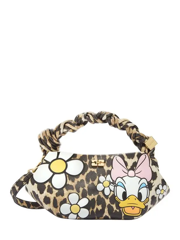 GANNI X Disney Daisy Duck Leopard Mini Bou Bag - Brown