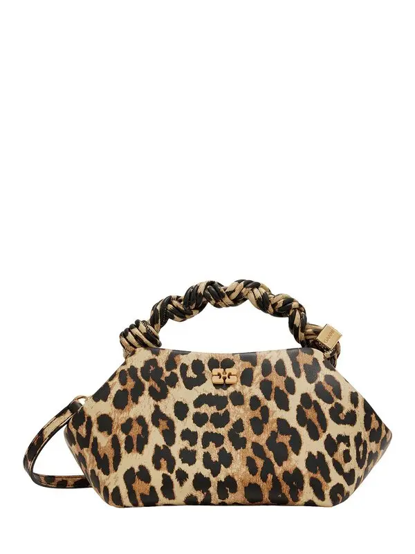 GANNI Leopard Small Bou Bag - Mixed