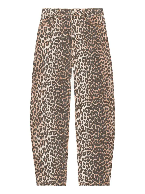GANNI Mid-rise Barrel Leg Jeans - Mixed