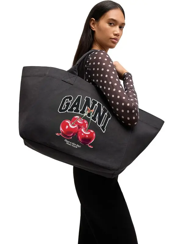 GANNI Cherry Print Tote - Mixed