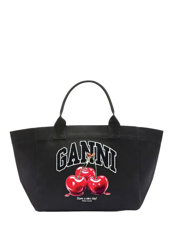 GANNI Cherry Print Tote - Mixed