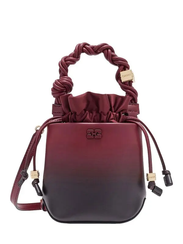 GANNI Mini Bou Bucket Bag - Red