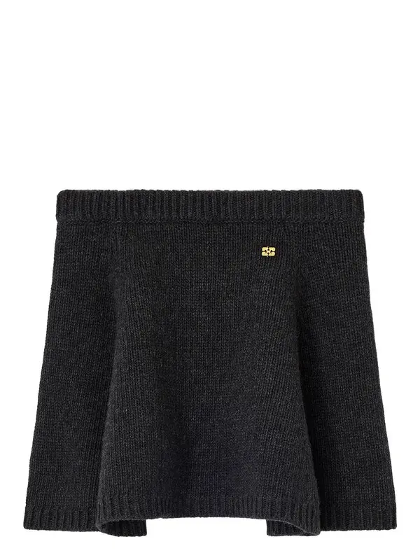 GANNI Mini Wool Skirt - Mixed