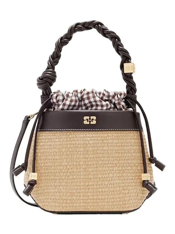 GANNI Bou Bucket Bag - Brown
