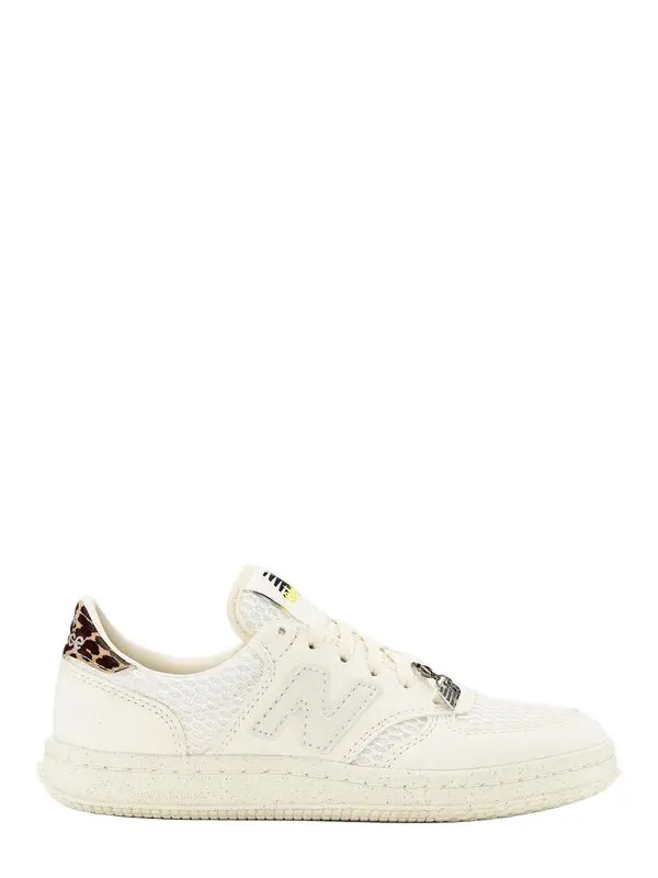 GANNI X New Balance T500 Leopard-print Sneakers - White
