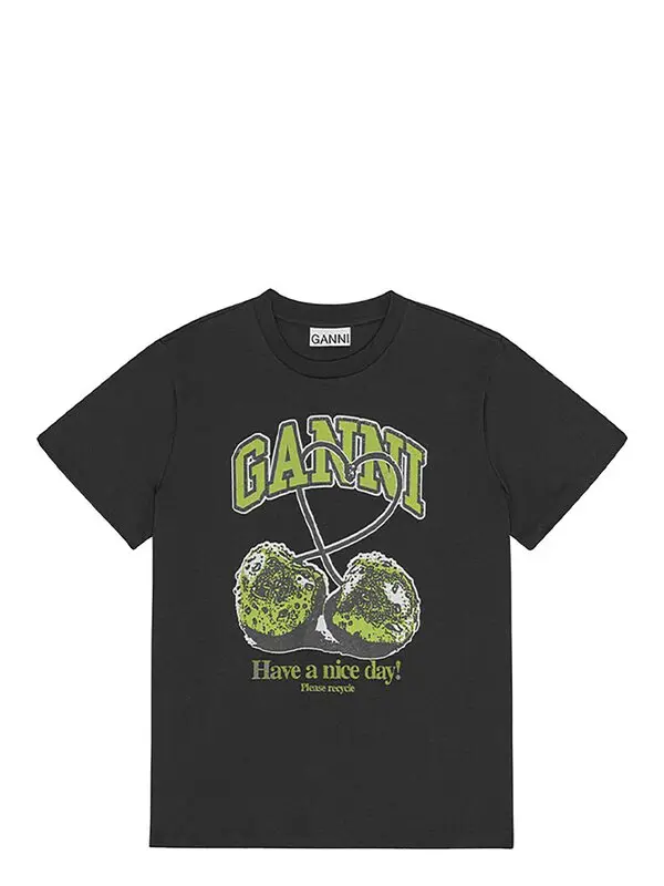 GANNI Relaxed Graphic T-shirt - Mixed