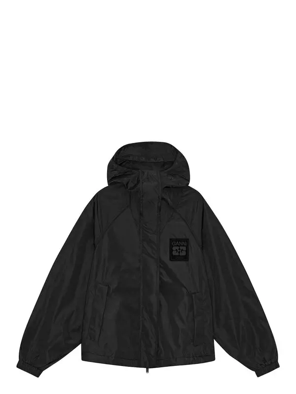 GANNI Nylon Jacket - Black