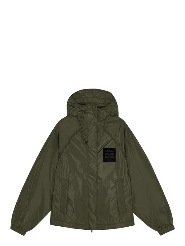 GANNI Nylon Jacket - Green