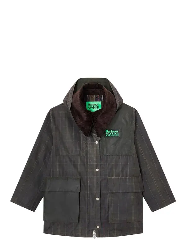 GANNI X Barbour Waxed Jacket - Green